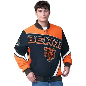 G-III EXTREME Chicago Bears Maximum Racing Full-snap Jacket