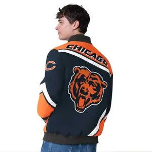 G-III EXTREME Chicago Bears Maximum Racing Full-snap Jacket