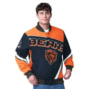 G-III EXTREME Chicago Bears Maximum Racing Full-snap Jacket