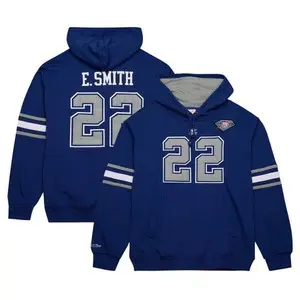 Mitchell & Ness Emmitt Smith Dallas Cowboys Pullover Hoodie - Navy