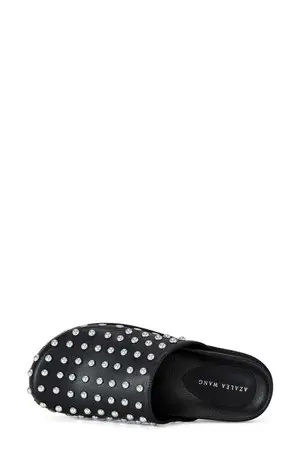 AZALEA WANG Traverse Studded Mule - Black
