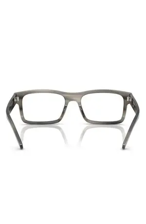 Ray-ban 56mm Rectangle Optical Glasses - Havana Gradient