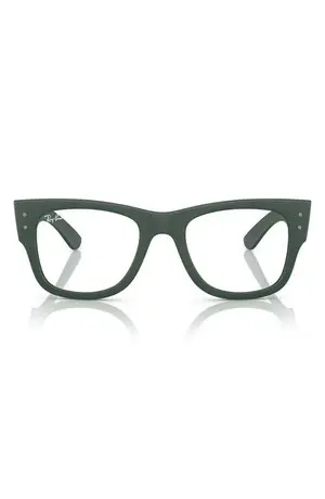 Ray-ban 52mm Square Eyeglasses - Green