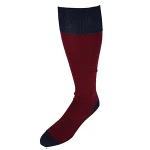 Trafalgar Clayton Birdseye Over-the-calf Mercerized Cotton Socks - Red
