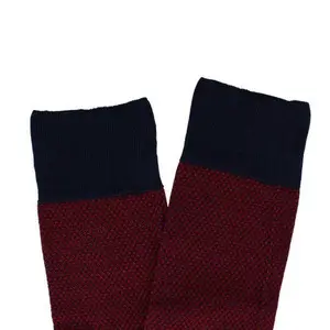 Trafalgar Clayton Birdseye Over-the-calf Mercerized Cotton Socks - Red