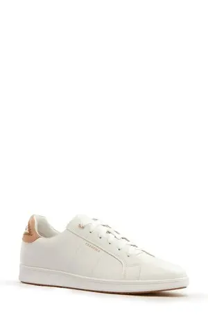 FRANKIE4 Jackie V Leather Sneakers - White/ Tan Mix