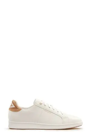 FRANKIE4 Jackie V Leather Sneakers - White/ Tan Mix