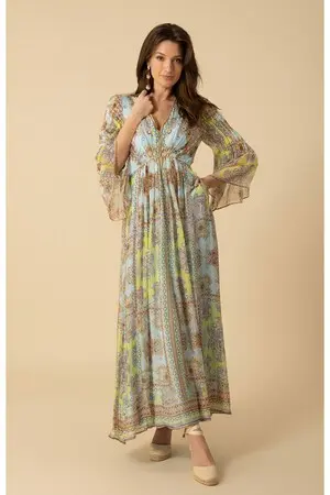 Hale Bob Hale Bob Mara Maxi Dress Blue