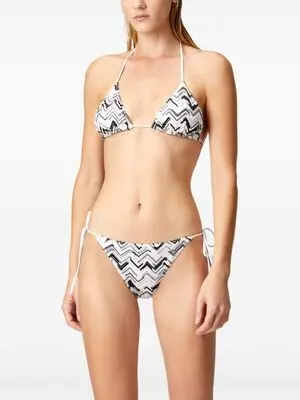 Missoni Zigzag-knit Bikini Set - Black