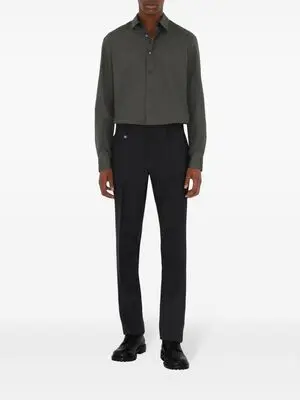 Burberry Wool Tailored Trousers - Black