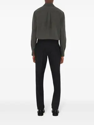 Burberry Wool Tailored Trousers - Black