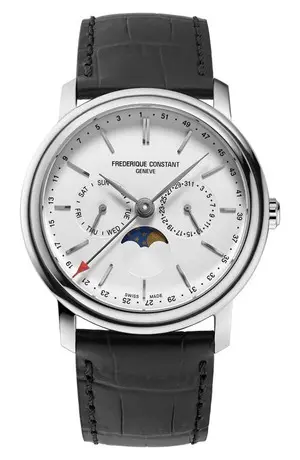 FREDERIQUE CONSTANT Classic Business Timer Strap Watch - Black