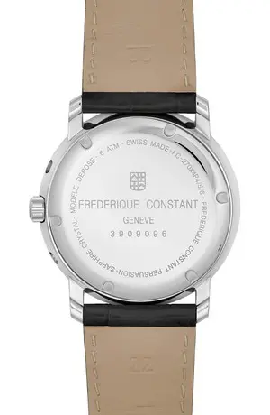 FREDERIQUE CONSTANT Classic Business Timer Strap Watch - Black