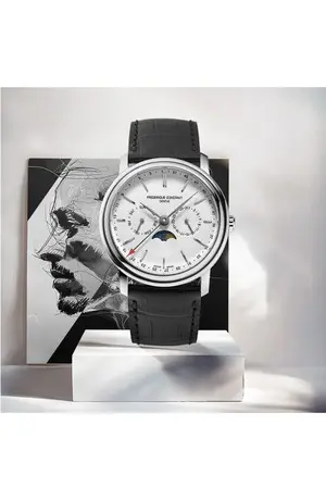 FREDERIQUE CONSTANT Classic Business Timer Strap Watch - Black