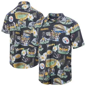 Reyn Spooner Pittsburgh Steelers Scenic Button-down Shirt - Black