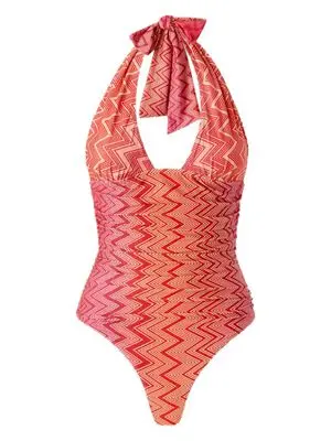 Missoni Zigzag-print Swimsuit - Pink