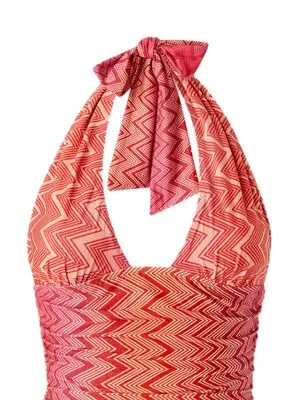 Missoni Zigzag-print Swimsuit - Pink