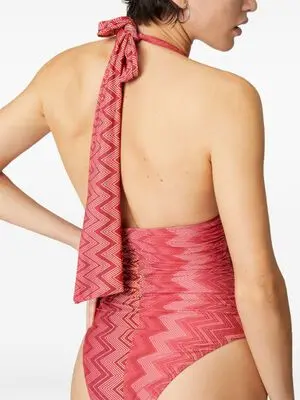Missoni Zigzag-print Swimsuit - Pink