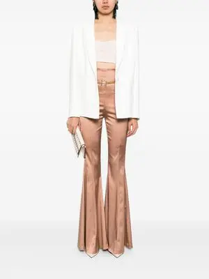 Elisabetta Franchi Satin Flared Trousers