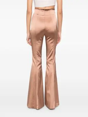 Elisabetta Franchi Satin Flared Trousers