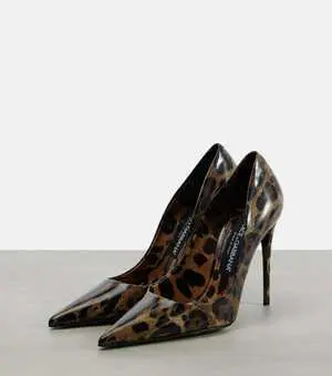 Dolce & Gabbana 105 Leopard-print Leather Pumps