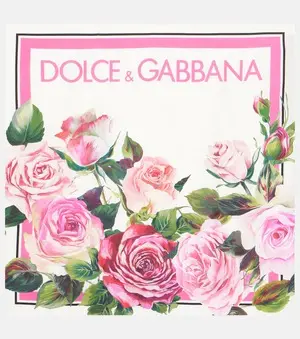 Dolce & Gabbana Floral Silk Scarf - Multicoloured