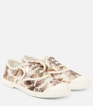 Printed Low Profile Sneakers