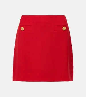 Rixo Stefania Mini Skirt - Red