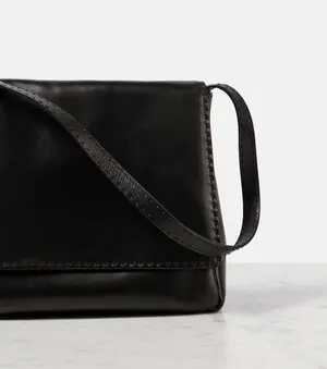 THE ROW Nuance Leather Shoulder Bag - Black