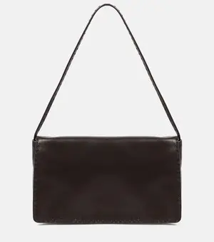 THE ROW Nuance Leather Shoulder Bag - Brown