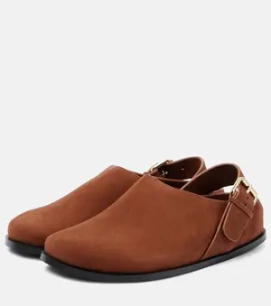 A.emery Louis Suede Slingback Flats - Brown
