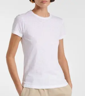 Velvet By Graham & Spencer Sierra Cotton Jersey T-shirt - White