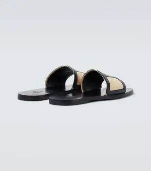 Valentino Garavani Vlogo Leather Slides