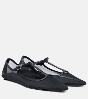 Attico Juno Ballet Flats - Black
