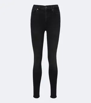 FRAME Le High Skinny Jeans - Black