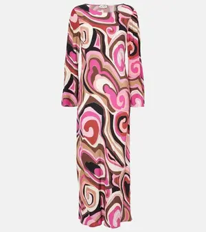 Rixo Alondra Printed Maxi Dress - Pink