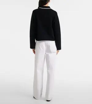 Jardin Des Orangers Wool And Cashmere Zip-up Sweater