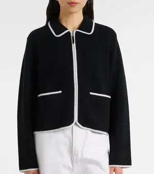 Jardin Des Orangers Wool And Cashmere Zip-up Sweater
