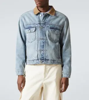 FRAME Distressed Denim Jacket