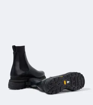 Sacai Leather Chelsea Boots
