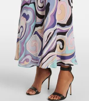 Rixo Kelly Printed Maxi Skirt