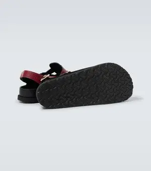 BIRKENSTOCK Tokio Cazador Suede Clogs - Red
