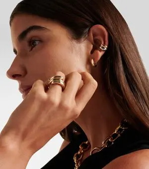 JENNIFER FISHER Chavez Rhodium-plated Ear Cuffs
