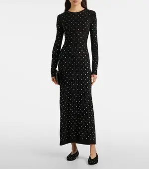 Le Monde Beryl Regency Embellished Suede Ballet Flats