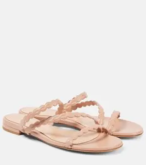 GIANVITO ROSSI Leather Sandals - Pink