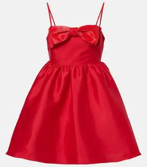 SELF-PORTRAIT Bow-detailed Minidress