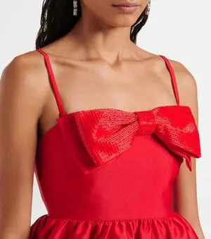 SELF-PORTRAIT Bow-detailed Minidress