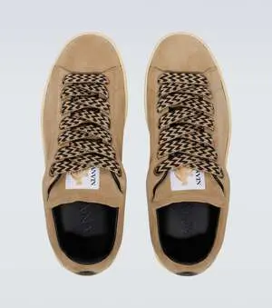 LANVIN Curb Lite Suede Sneakers