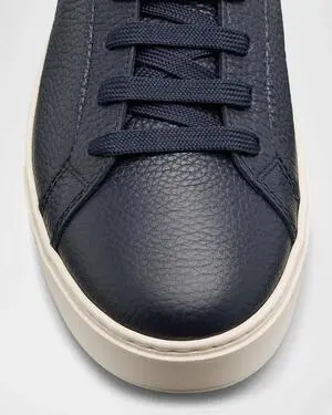 TOD & APOS;S Grained Leather Low-top Sneakers - Blue