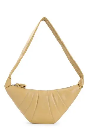 LEMAIRE Lemaire Medium Croissant Shoulder Bag White